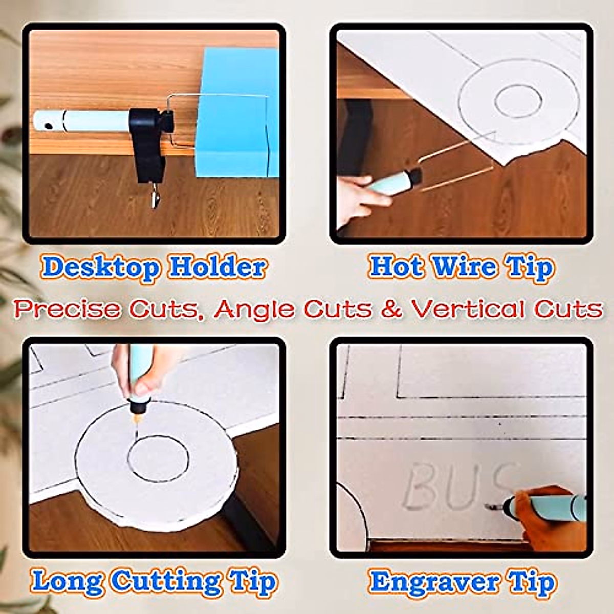 DC 4V Charging Multifunctional Foam Cutting Cutter Hot Knife Cordless Foam Soldering Iron Welding Ring Carving Tools EVA, EPS, XPS, KT Board Sponge