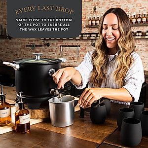 Craft & Venture Wax Melter for Candle Making - Candle Wax Melting Pot Holds 7qts (14lbs) of Wax – Soap Melter for soap Making Supplies - Easy Pour Candle Maker for Candle Making Supplies