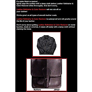 Leather Refinish Color Restorer Dye, Dark Brown