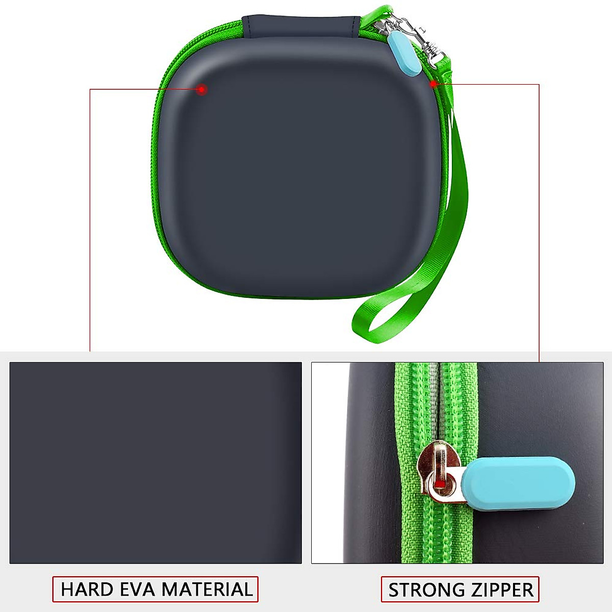 Toy Organizer Storage Case Compatible with Bakugan Figures, for BakuCores and Armored Alliance, Geogan Rising Battle Action Figure Carrying Storage Holder (Box Only) - Green