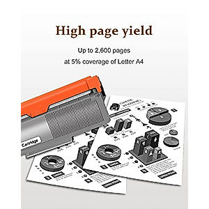 XZMHX TN660 TN630 TN-660 TN-630 Replacement Toner Cartridge Compatible for Brother MFC-L2700DW MFC-L2720DW MFC-L2740DW HL-L2300D HL-L2340DW HL-L2380DW DCP-L2540DW Printer (4 Pack)