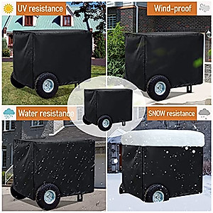 DZHF Generator Cover Generator Covers Heavy Duty Waterproof Suitable For 5000-10000 Watts Generac Generator Cover (38in*30in*28in)