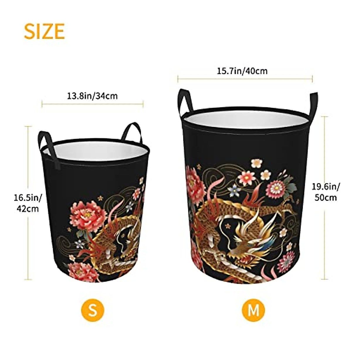 Dragon Laundry Hamper Cool Laundry Baskets Large Clothes Hampers Toy Organizer Hamper Bag Storage Bin Dirty Clothes