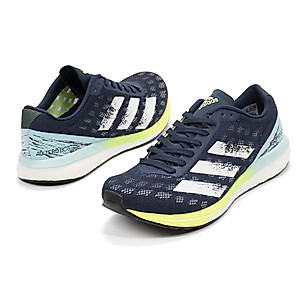 adidas Womens Adizero Boston 9 Running Sneakers Shoes - Blue,White - Size 5.5 M