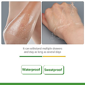 Transparent Film Dressing 4'' x 4.75'', 50 Packs, Waterproof Wound Cover Bandage, Post Surgical Shower or Tattoo Aftercare Bandage, IV Shield, Transparent Adhesive Patch