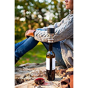 Aervana Original: Electric Wine Aerator and Pourer / Dispenser - Air Decanter - Personal Wine Tap for Red and White Wine