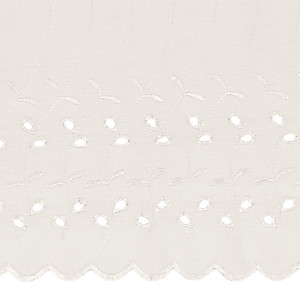 EASY FIT Eyelet Elastic Wrap Around Bed Skirt, Easy On/Off Dust Ruffle (18 Inch Drop), Queen/King, White