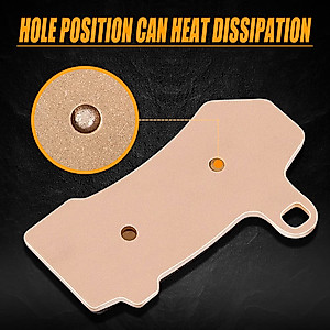 RANSOTO 2Front & 1Rear Sintered Brake Pads Kit - Compatible with 2008-2022 Harley Road Glide, FLHR Road King, FLHX Street Glide, Electra Glide Ultra Classic - Replaces FA409 41854-08