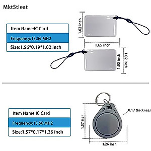 IC Card Fob Lock Door, 13.56 Mhz Smart TTLock Key, RFID Cards, Tarjeta Keyfob, 8 Packs