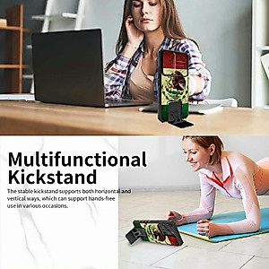 Rossy iPhone 14 Pro Case, Slide Camera Cover, Kickstand, Dual Layer Shockproof for iPhone 14 Pro Max 6.7", "Mexican Vintage Flag