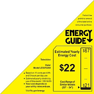Haier 50-Inch 1080p 60Hz LED HDTV (LE50F2280)