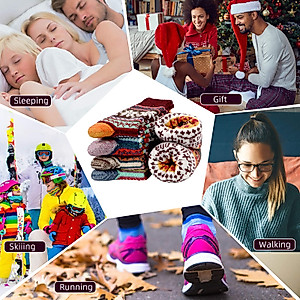 Airabc Wool Socks for Women, 5 Pairs Winter Socks for Women, Warm Socks for Women, Thermal Socks for Women for Women Gift Socks Women