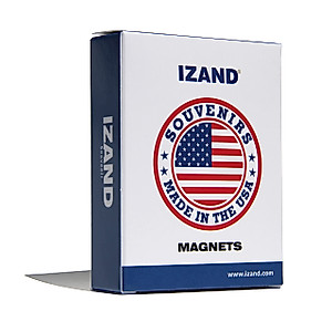 Set of 12 California Fridge Magnet - Los Angeles-Hollywood-Santa Monica-Travel Souvenir-2.75 x 1.75 inch-Pack of 12