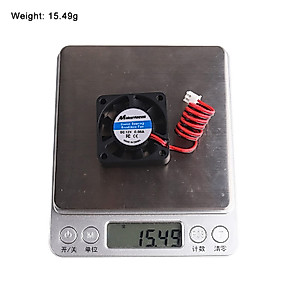 MakerFocus 4pcs 3D Printer Fan 12V, 40mm 12 Volt Fan 0.08A DC Mini Quiet Cooling Fan 40X40X10mm with 28cm Cable for 3D Printer, DVR and Other Small Appliances Series Repair Replacement