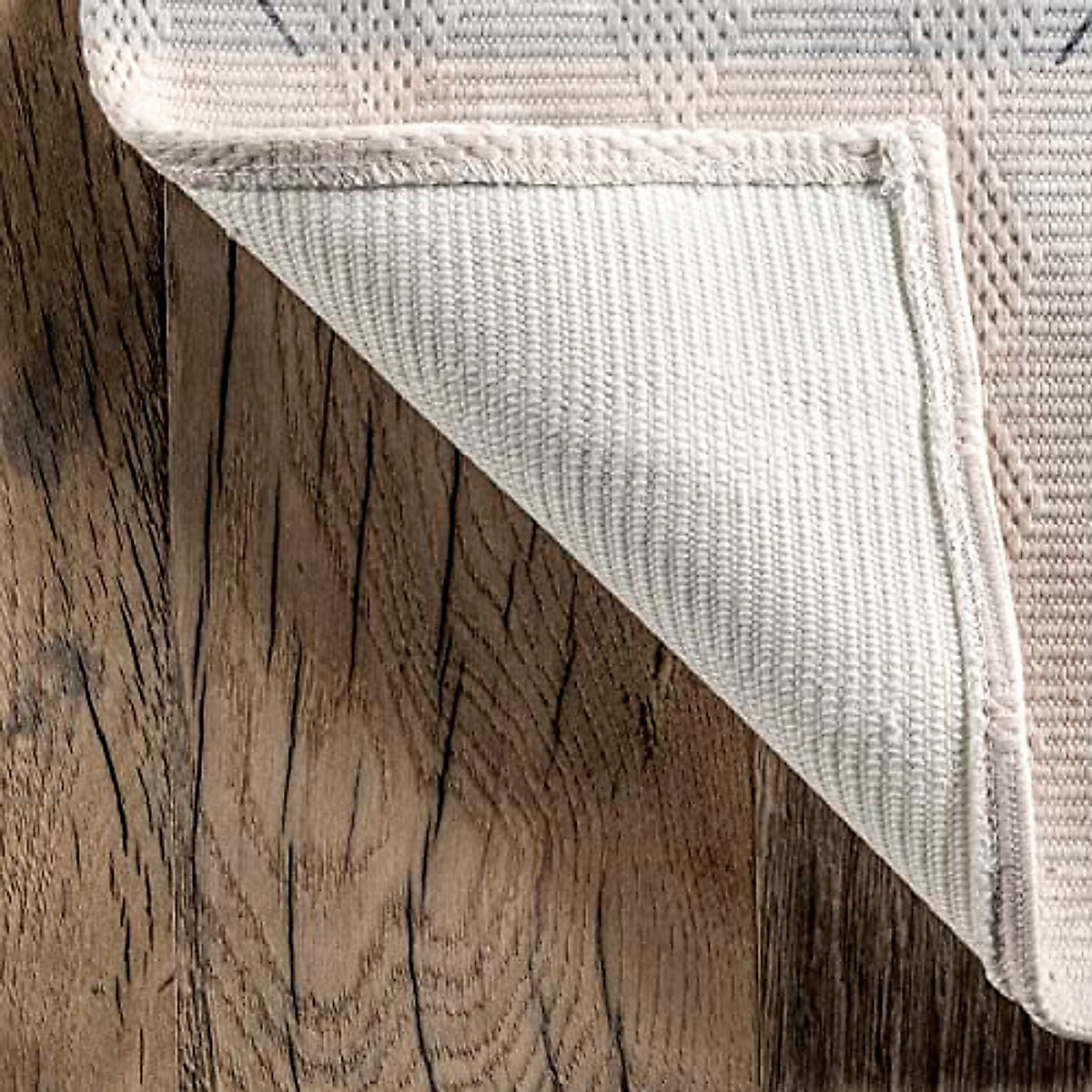 nuLOOM Afton Modern Diamond Machine Washable Area Rug, 8x10, Beige