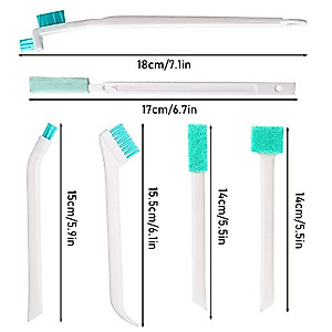 8in1 Household Cleaning Brushes Set, Small Crevice Cleaning Brushes for Bottle, Keyboard, Window Groove, Air Vent, Room and Kitchen Corner, Multipurpose Tiny Detail Cleaning Brush for Gap, Small Space