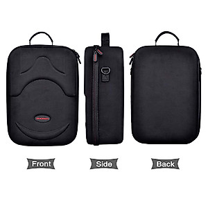 Hard Travel Case for Oculus Quest VR Gaming Headset and Controllers Accessories Waterproof Shockproof Carring case black