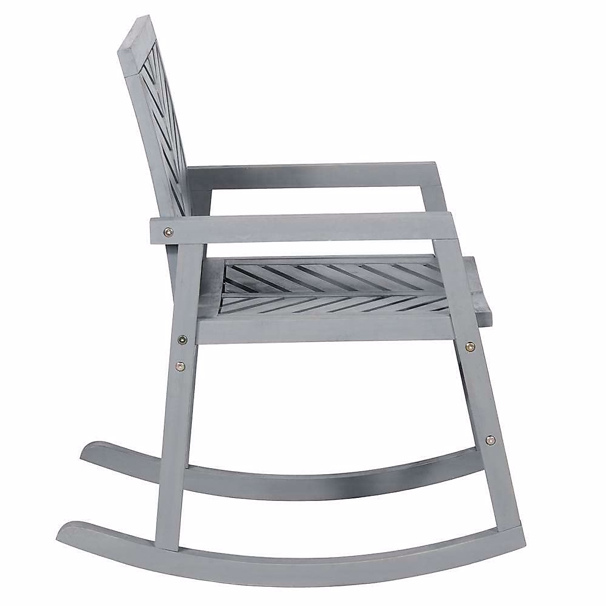 VBSQ Outdoor Chevron Rocking Chair - Grey Wash Slirr Chair Rocking Chair Rocker Chair Rocker Camp Chair Rocker Recliner Rocking Camp Chair Rocking Chairs Outdoor Rocking Chair Swinging Camping c
