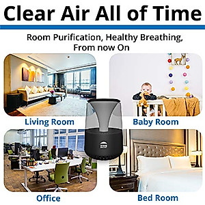 WBM Smart Hepa Air Purifier, with Bluetooth Speaker, Black