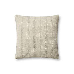 Loloi Angela Rose x Joshua Collection Ivory/Grey, 18'' x 18'' Cover Only Pillow