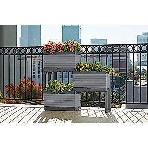 Southern Patio FlexSpace 5-pc. Modular Raised Garden with 3 Collapsible Planter Boxes & 2 Legs