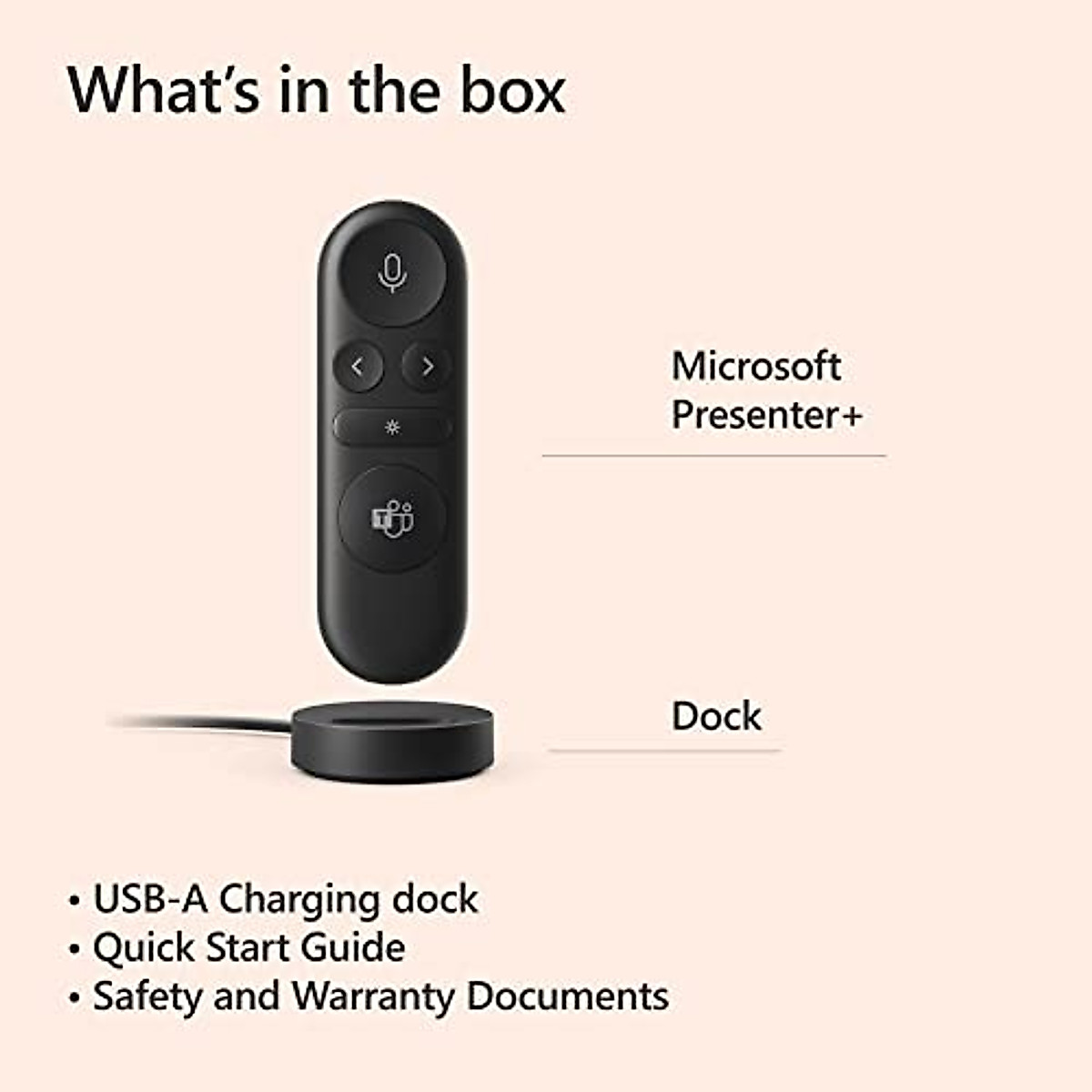 Microsoft Presenter+ Clicker for PowerPoint & Teams