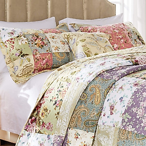 Greenland Home Blooming Prairie Bedspread Set, King, Multi