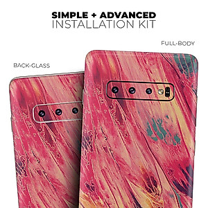 DesignSkinz Liquid Abstract Paint Remix V96 Protective Vinyl Decal Wrap Skin Cover Compatible with The Samsung Galaxy S20 (Screen Trim & Back Glass Skin)