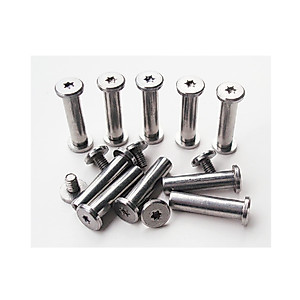 NC HAISDA Folding Knife Corby Bolts Pocket Knives Pivot Pins EDC Knifemakers Screw Fasteners Rivets DIY Knife Handle Studs Pack of 10 20mm