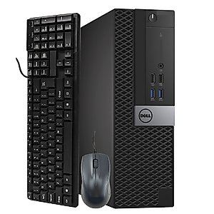 Dell OptiPlex 7040 Small Form Computer Desktop PC, Intel Core i5-6500 3.20GHz Processor, | 16GB Ram, 256GB SSD | HDMI, AMD Radeon RX-550 4GB Graphics, Wireless WiFi, Windows 10 (Renewed)