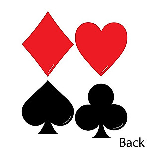 Las Vegas - Card Suits Decorations DIY Casino Party Essentials - Set of 20