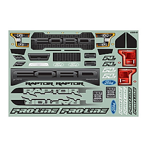 Pro-Line Racing 2017 Ford F-150 Raptor Clr Body 12.3 WB Crawlers PRO351600 Car/Truck Bodies Wings & Decals