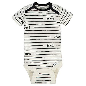 Onesies Brand Baby Boy's 8-Pack Short Sleeve Mix & Match Bodysuits, Dangerously Cute Tiger, 12 Months
