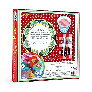 eeBoo: Lunch Basket Spinner Game, Educational Games and Activities That Cultivate Conversation, Socialization, and Skill-Building, Perfect for Ages 3 and up