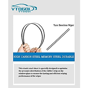 VTOGOI Original Factory Quality windshield wiper blades front and rear set Replacement for 2011-2017 BMW X3 26"+20"+13" (Pack of 3)