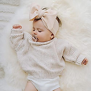 Infant Toddler Baby Girl Boy Knit Sweater Pullover Sweatshirt Warm Long Sleeve Shirt Tops Knitted Fall Winter Clothes (White, 2-3T)