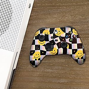 Crazy Melt Smile Faces Customised Wireless Controller for Xbox by BCB. Original Xbox Controller Compatible with Xbox One / Series X & S Console. Customized with Water Transfer Printing (Not a Skin)