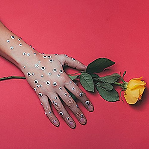 500pcs Wiggle Googly Eyes with Self-Adhesive, 6mm 8mm 10 mm 12mm 15mm 20mm Mixed Packaging