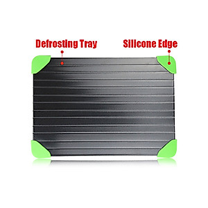 Fast Defrosting Tray for Frozen Food Thawing Plate Defrost Meat/Frozen Food Quickly without Electricity Microwave Hot Water or Any Other Tools
