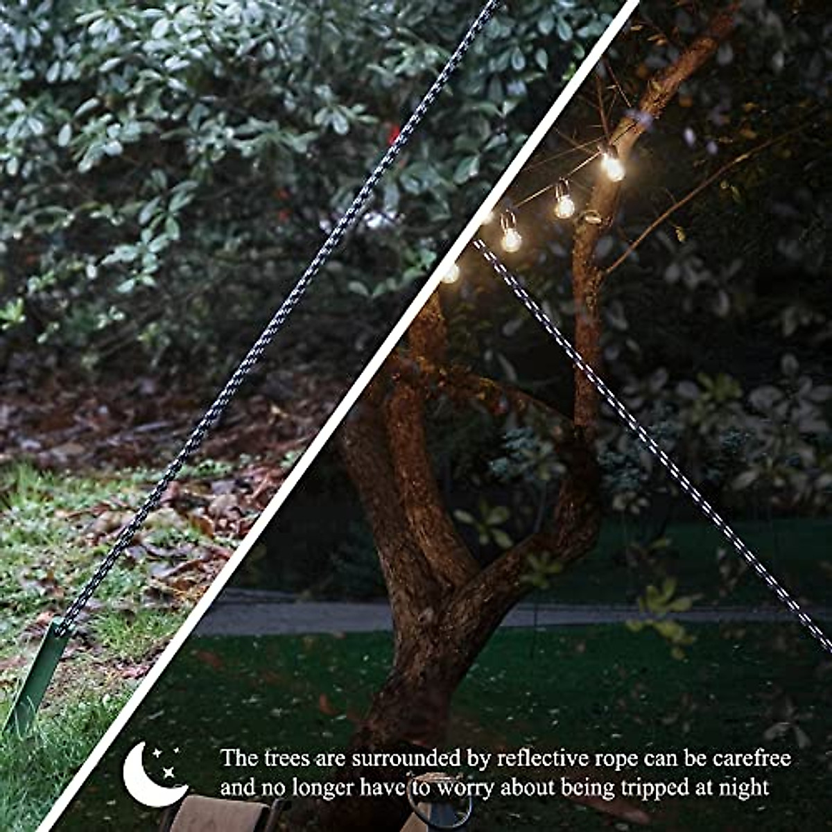 Liliantus Tree Stakes Kit, Anchor Tree Support Strap with Stakes for Garden Plant