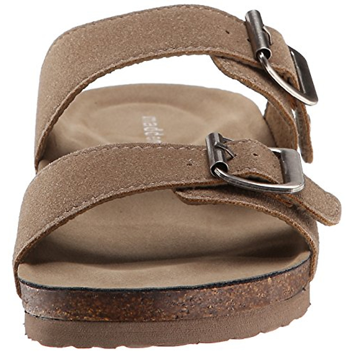Madden Girl Women's Brando Slide Sandal, Taupe Fabric, 7.5