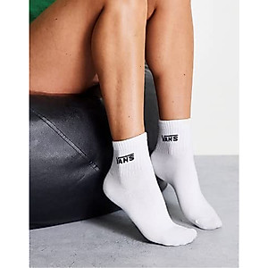 Vans, Women's Half Crew Socks, 3 Pair Pack | 6.5-10, Assorted (Black/Grey/White)