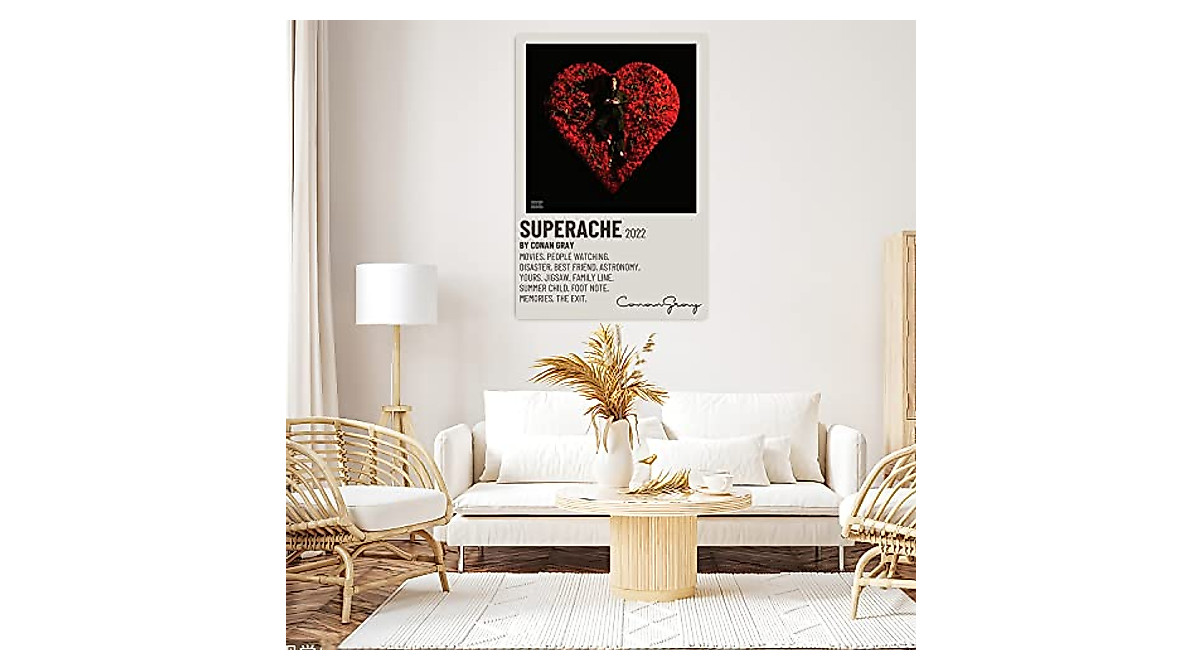 Conan Gray Superache Album Cover Wall Art - Vintage Canvas Poster