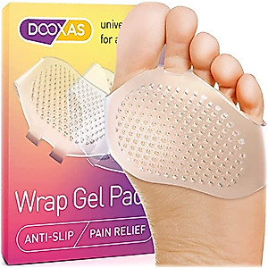 Clear Gel Metatarsal Foot Pads for Women & Men – Thicker Foot Gel Cushion Pads for More Comfort and Pain Relief – Silicone Metatarsal Pads – Upgraded Shoe Pads for Women Shoes (Clear Gel Pads)