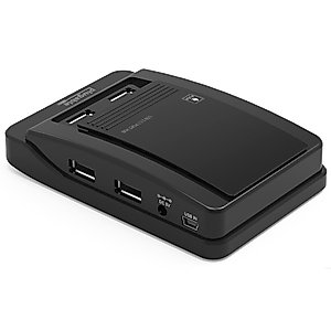 Plugable USB 2.0 7-Port High Speed Hub with 15W Power Adapter - Driverless
