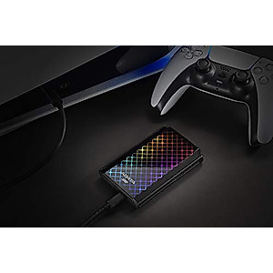 ADATA RGB SE900 2TB USB3.2 Gen2x2 Type-C Super Fast Transfer up to 2000MB/s Gaming and Personal External SSD (ASE900G-2TU32G2-CBK)