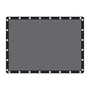 VICLLAX 90% Shade Fabric Sun Shade Cloth Privacy Screen with Reinforced Grommets for Outdoor Patio Garden Pergola Cover Canopy 10x14 FT, Dark Grey
