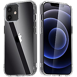 Migeec for iPhone 12 and iPhone 12 Pro Clear Case Shockproof Full Protection Phone Cases 6.1 inch