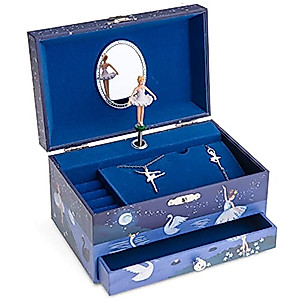 Jewelkeeper Ballerina Music Box & Little Girls Jewelry Set - 3 Ballerina Gifts for Girls - Jewelry Box for Girls