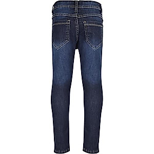 Kids Girls Skinny Jeans Denim Ripped Stretchy - Girls Jeans M617 Dark Blue 13